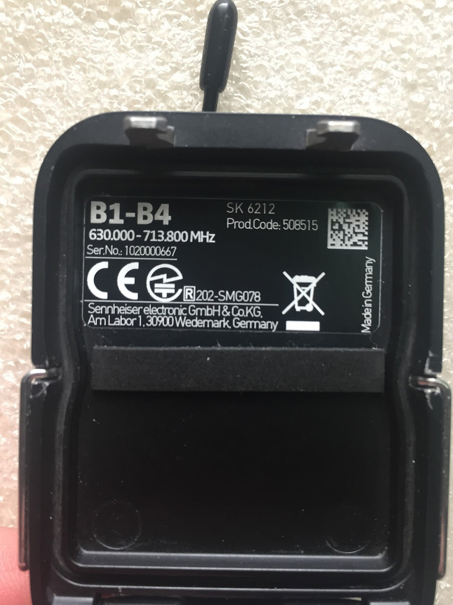 Sennheiser SK 6212 B1-B4 Mini bodypack transmitter (0667) – Studio AMG